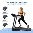 2.5HP Folding Electric Treadmill with Energy Saving, 12 Preset Programs ...