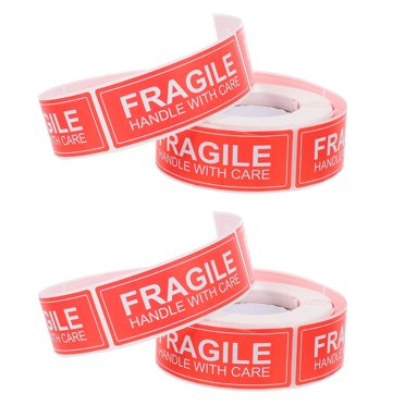 Fragile Packing Stickers, 2" Do Not Crush Bend or Fold Shipping Labels ...