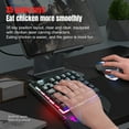 Dghm Led Single Handed Backlit Keyboard Mouse Set 35 Keys Mini Usb
