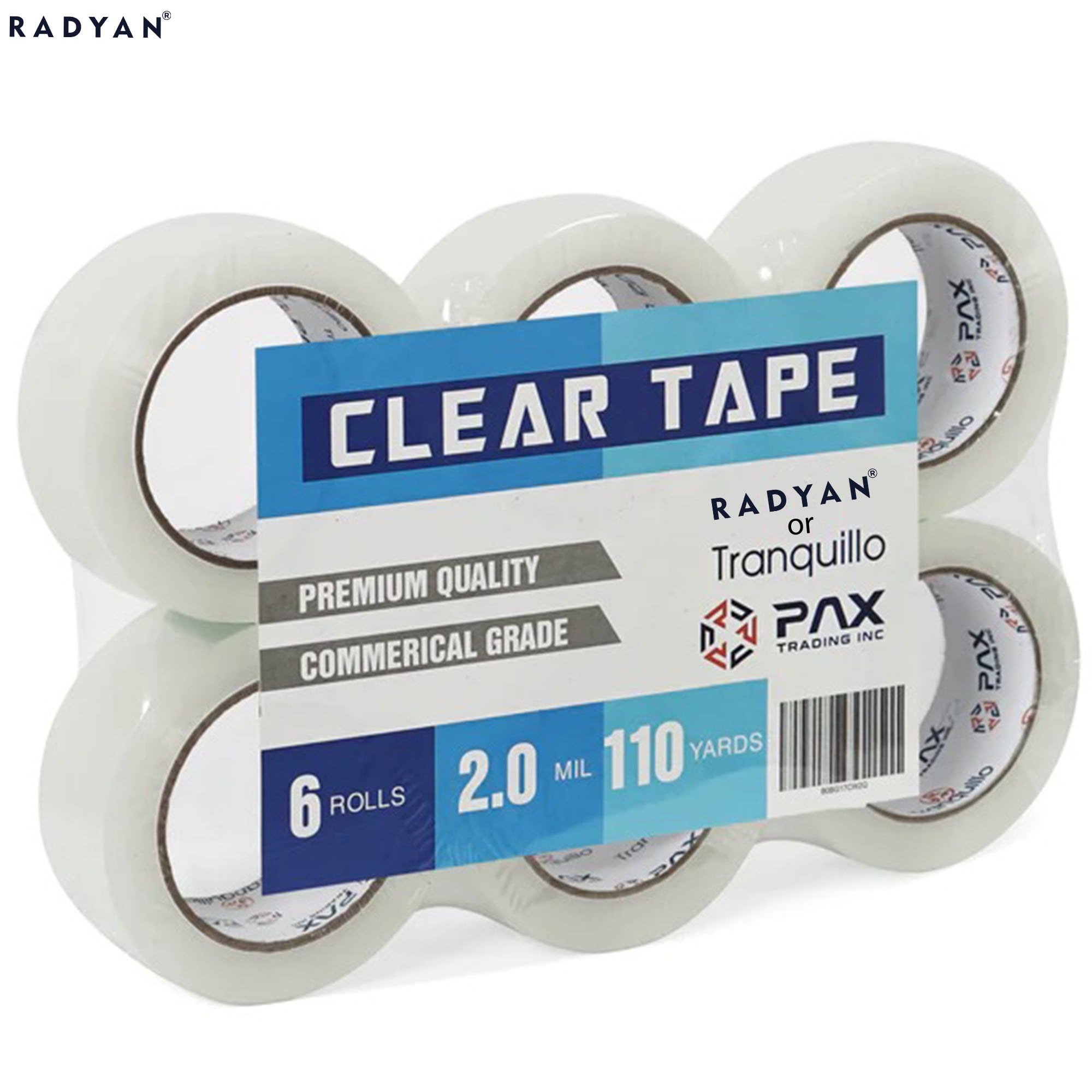 Radyan Clear Pakaging Tape 6 Rolls - 100 Meter Transparent Adhesive ...