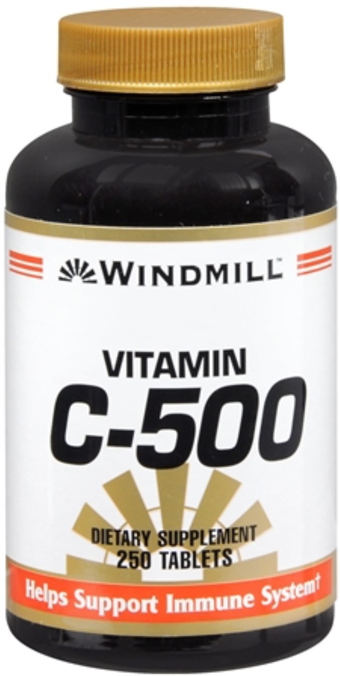 Windmill Vitamin C-500 Tablets 250 Tablets - Walmart.com