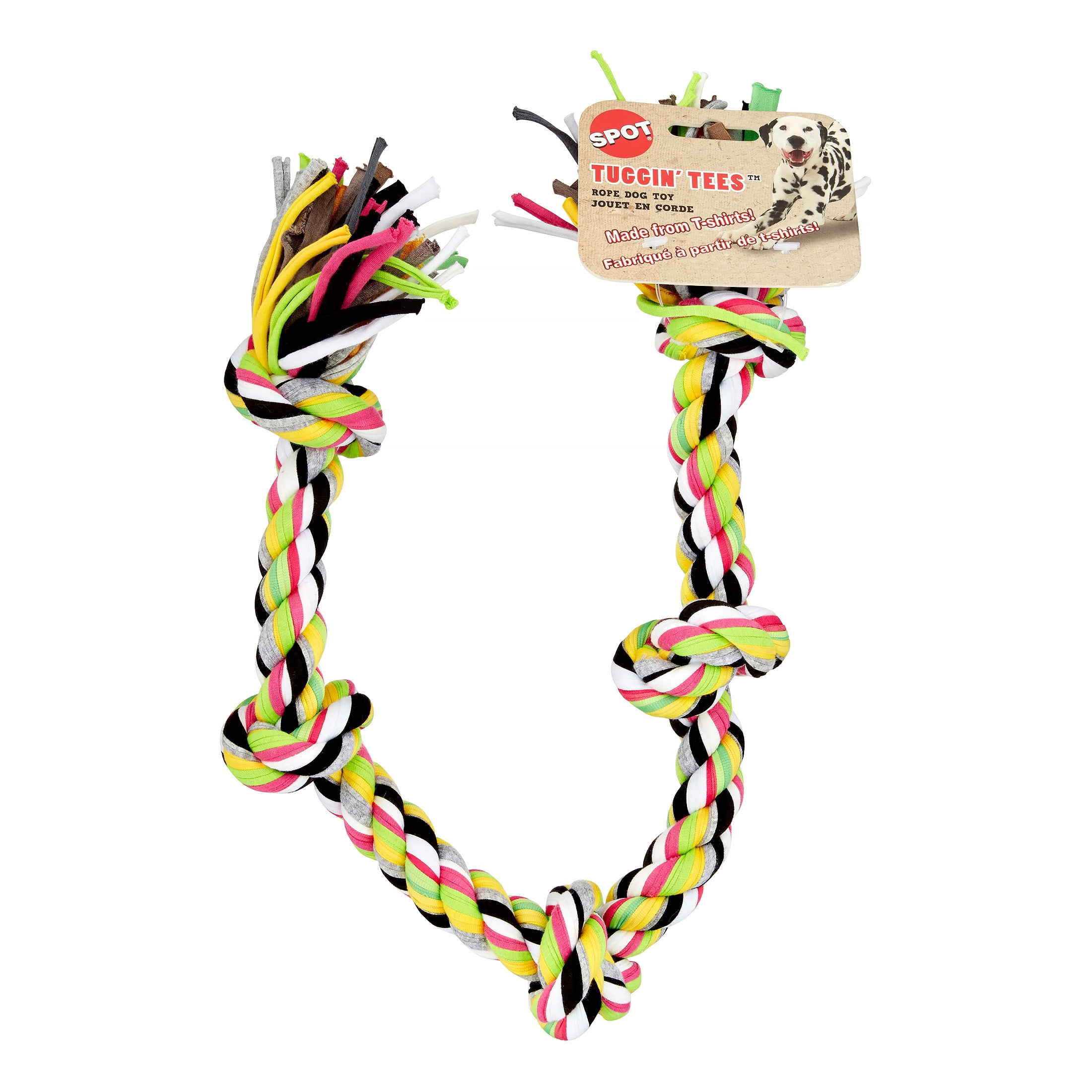 Ethical Pet Tuggin' Tees Rope Dog Toy, 25" - Walmart.com - Walmart.com