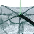 Foldable Fish Crawfish Eels Fishing Cast Dip Cage - Green, 6 Holes ...