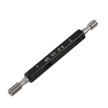 Unique Bargains Metric M5 x 0.5mm 6H Steel Double End Hex Handle Thread ...