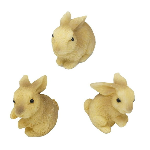 Mini Rabbit Resin Figurines, Assorted Sizes, 3-Piece - Walmart.com ...