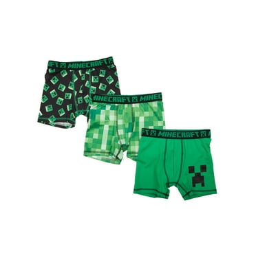 Minecraft Boy's All Over Print Boxer Briefs Underwear, 4-Pack, Sizes XS ...