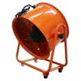 20" 220V Axial Fan Mobile Cylinder Pipe Spray Booth Paint Fumes Blower ...