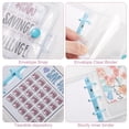 3-Ring 4 Inch PVC Mini Binder Savings Challenge Savings Binder with ...
