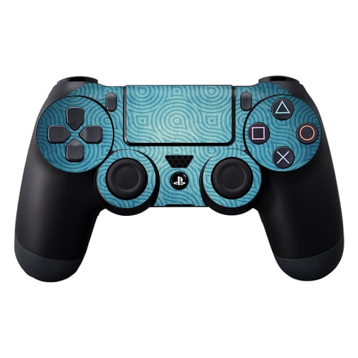 Skin Decal Wrap For Sony Ps4 Controller Blue Swirls