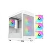 Sama ARGB-Q5-W White USB3.0 Tempered Glass Micro ATX Tower Gaming ...