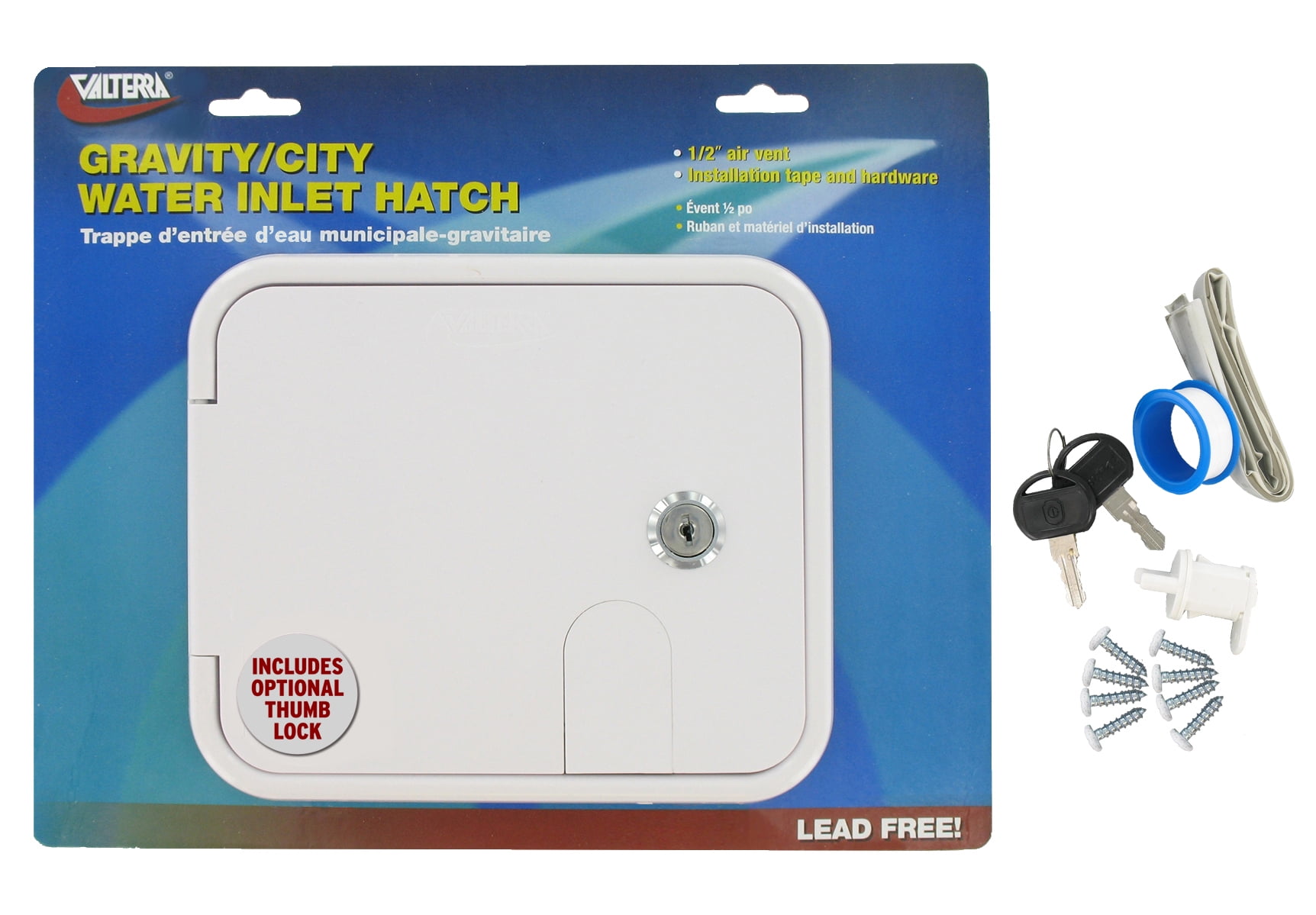 GRAVITY/PLASTIC CITY WATER INLET HATCH, WHITE, CARDED - Walmart.com