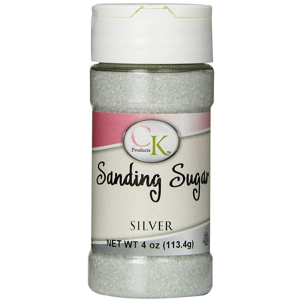 CK Products 4 Ounce Sanding Sugar Bottle, Silver - Walmart.com ...
