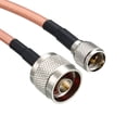 ASIASN-Mini UHF Male to N Male Right Angle RG400 RF Coaxial Cable 0 ...