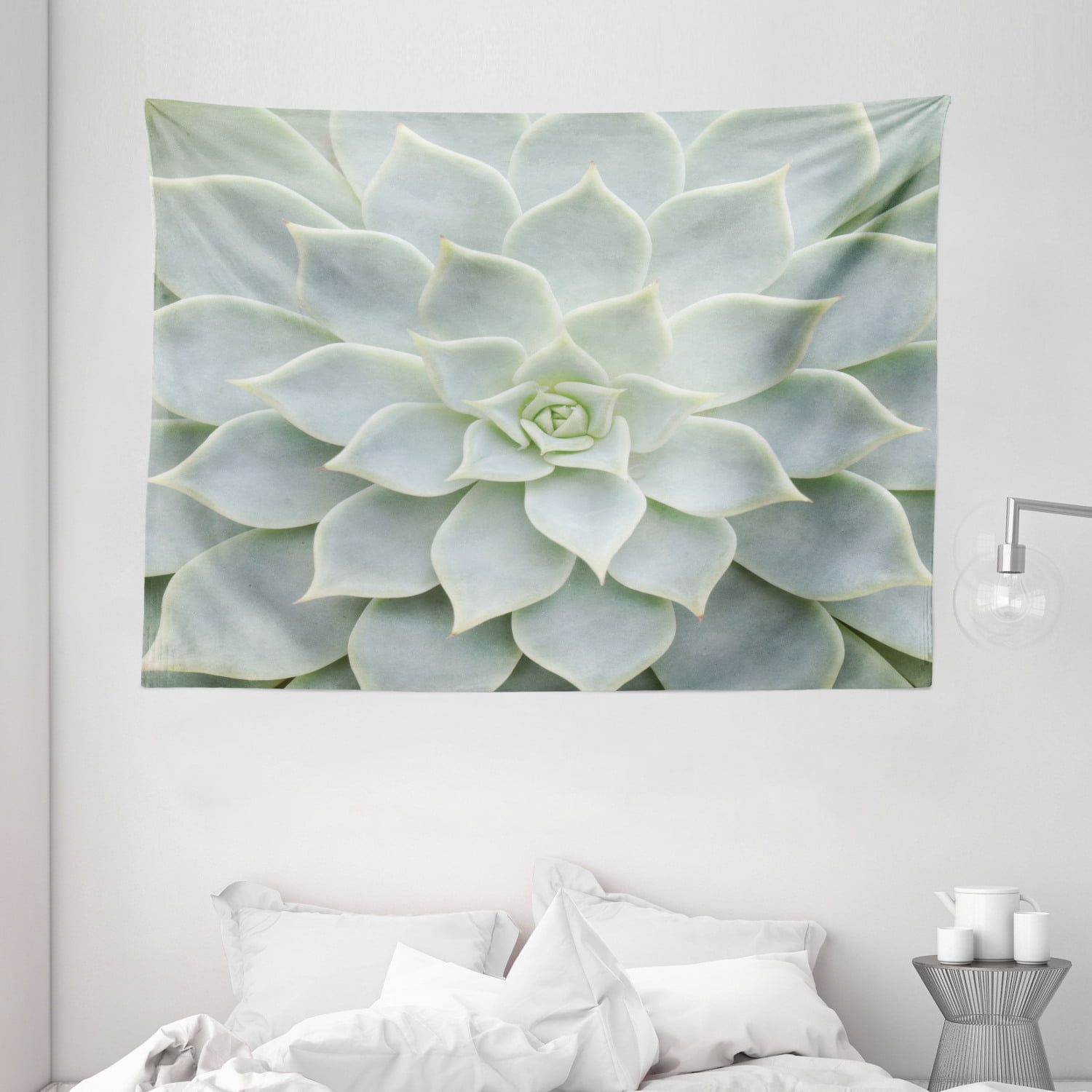Cactus Decor Tapestry, Cactus Plant Flower Zoomed Photo Image Desert ...