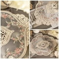 2pack Vintage Oval Lace Table Placemats, Exquisite Flower Embroidered ...