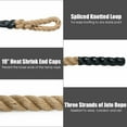 Gymax 18ft Gym Fitness Training Climbing Rope W/Rubber Grips Strength ...