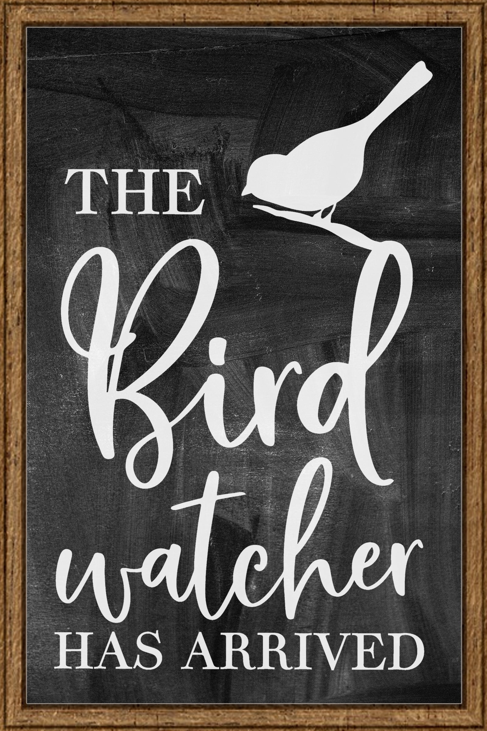 The bird watcher has arrived caps cursive silhouette funny nature Tin ...