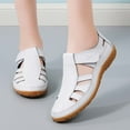 Bibifish Womens Flat Sandals Sturdy Firm Snug Closed Toe Dual Hook Loop ...
