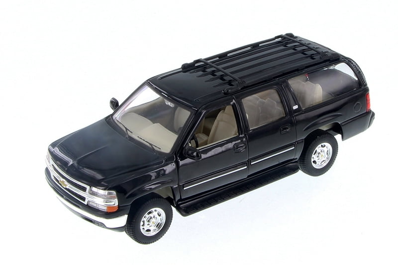 Black 2001 Chevrolet Suburban 1/27 Scale Diecast Model with Window Box ...