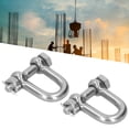 NFTIGB 2Pcs D Ring Anchor Shackle Screw Pin 304 Stainless Steel with ...