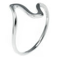 Marisol & Poppy Abstract Z Shape Ring in Sterling Silver for Women ...