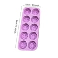 10 Cavity Rose Silicone Chocolate Mold - 1PC Flower Candy Molds for ...