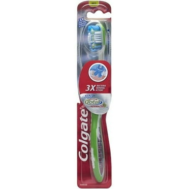 Colgate 360 Total Advanced Floss Tip Toothbrush, Medium - Walmart.com