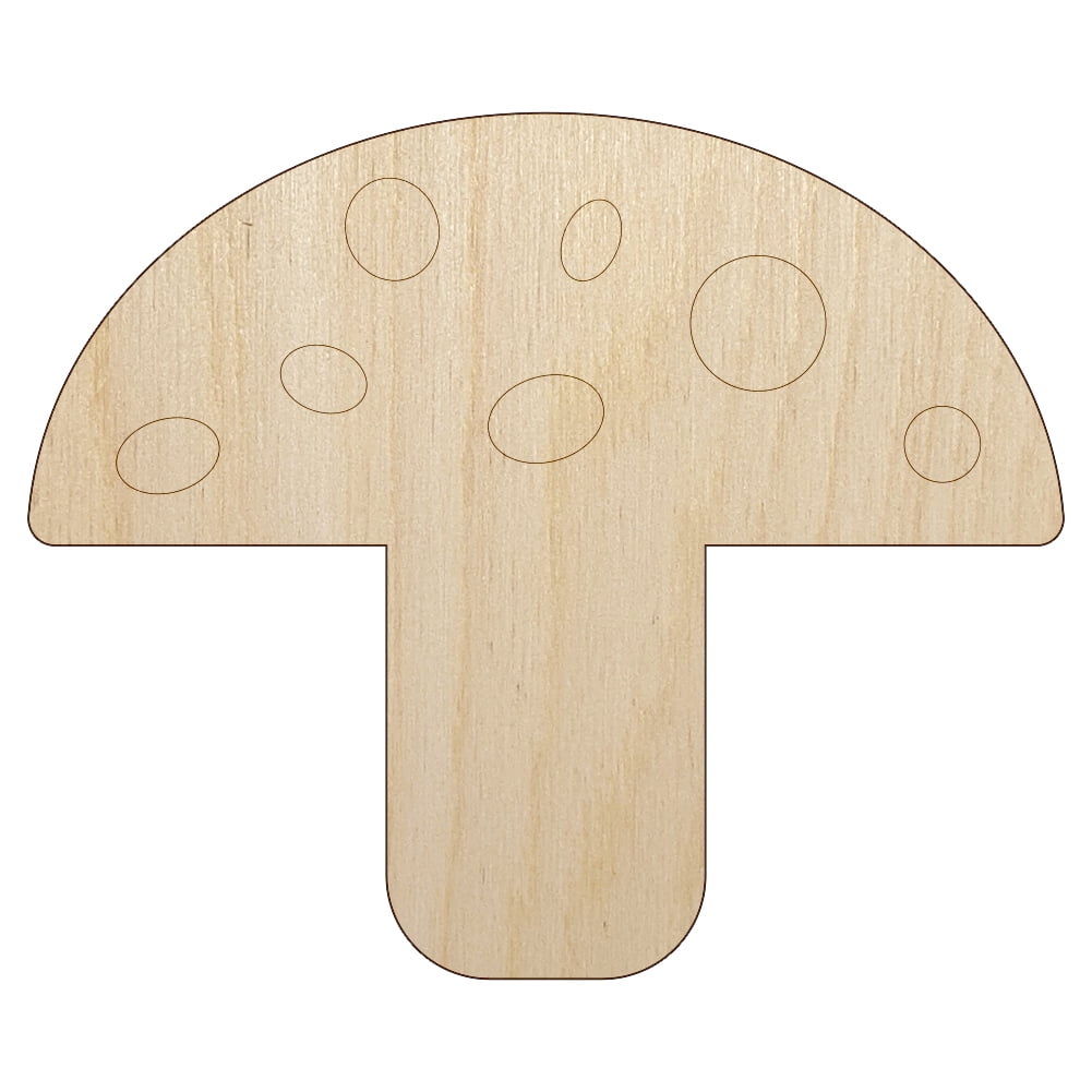 Toadstool Mushroom Wood Shape Unfinished Piece Cutout Craft DIY ...