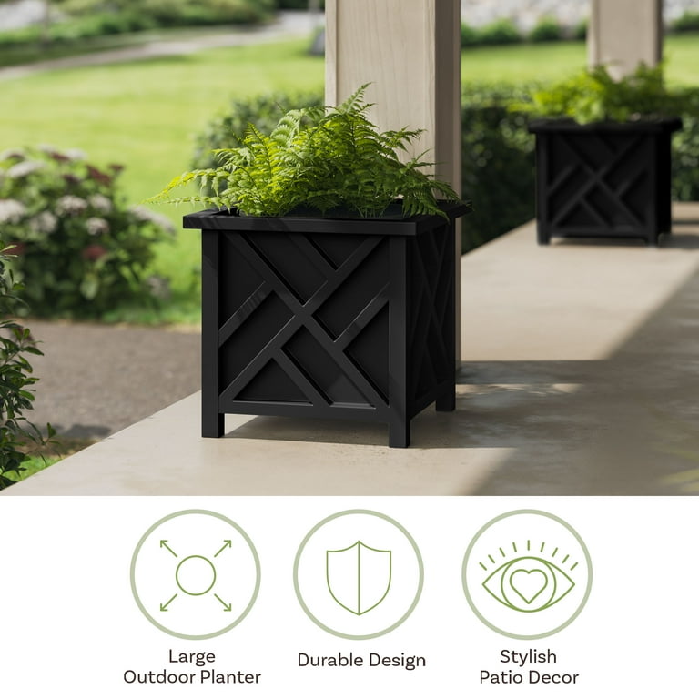 Outdoor Lattice Planters