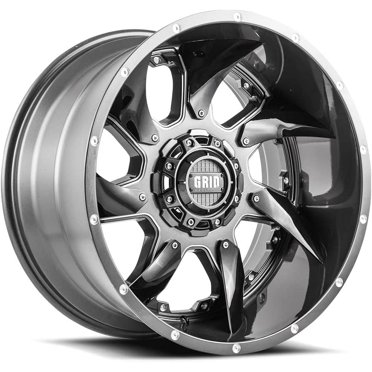 Grid Off-Road GD08 Custom Wheel for 20x10 inch Metallic Dust w/ Matte ...