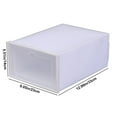 PPLoney Transparent Plastic Shoe Box Organizer - Stackable Storage ...