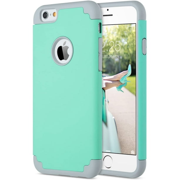 ULAK iPhone 6 Case, iPhone 6S Case, Slim Dual Layer Shockproof Bumper ...