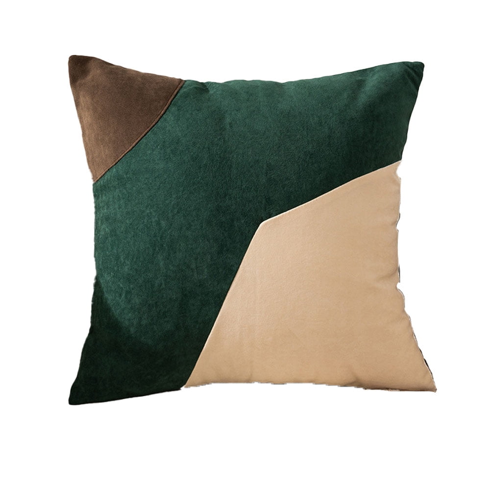 Three-color irregularly spliced square furniture sofa pillow cover ...