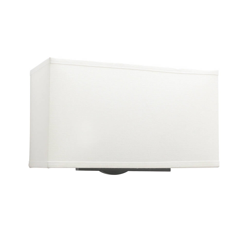 Pathson Wall Sconce Vintage White Semicircle Textile Lamp Shade Night ...