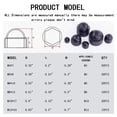 145 Pcs Screws Bolt Covers Caps, Hex Head Dome Bolt Covers, Plastic ...