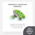 HoMedics Ribbit Mini Handheld Massager, Light-Up Feet, 4 Nodes, 3 AAA ...