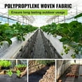Goasis Lawn Weed Barrier Fabric, Heavy Duty PP Woven Landscape Material ...