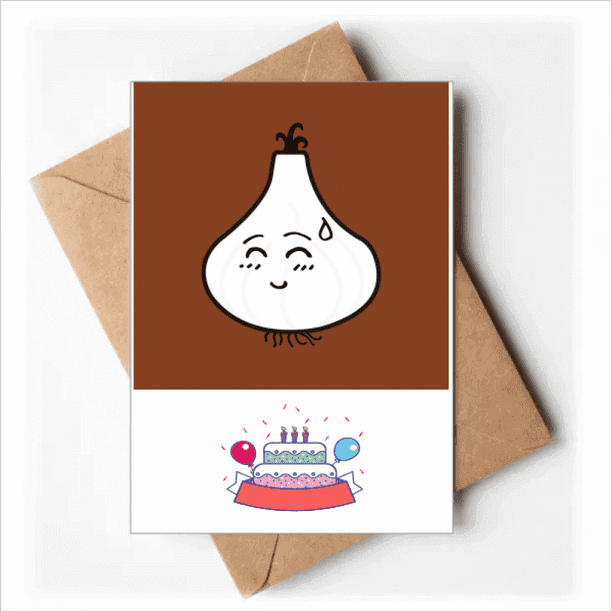 Garlic Speechless Lovely Little Face Happy Birthday Greeting Cards ...