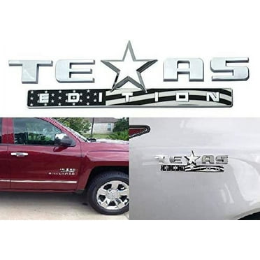 Muzzys Texas Edition 3M Stick On Emblem Badge FITS GMC Sierra Chevy ...
