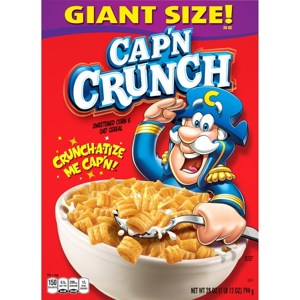 Cap'n Crunch Breakfast Cereal, Original Box, 29 oz - Walmart.com
