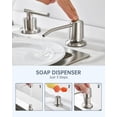 2 Handle Kitchen Faucet, 3 Hole Kitchen Sink Faucet with Soap Dispenser ...