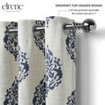 Elrene Home Fashions Navara Medallion Room-Darkening Window Curtain ...