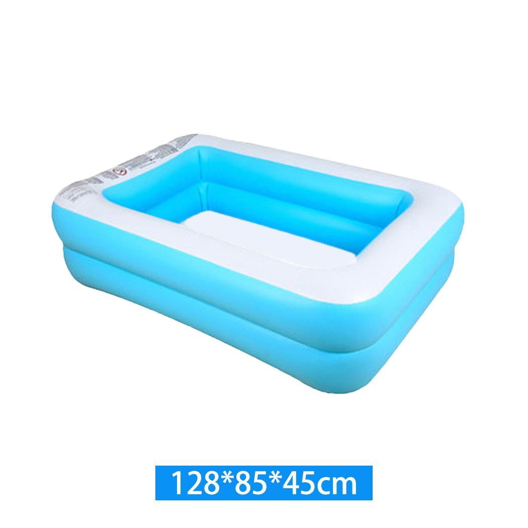 Kids Children Inflatable Swimming Pool Thicken Family Square Shape ...