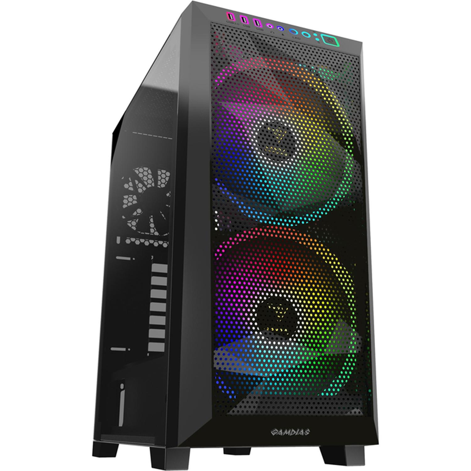 Gabinete Gamer Gamdias APOLLO M1 ELITE RGB Cristal Templado | Walmart ...