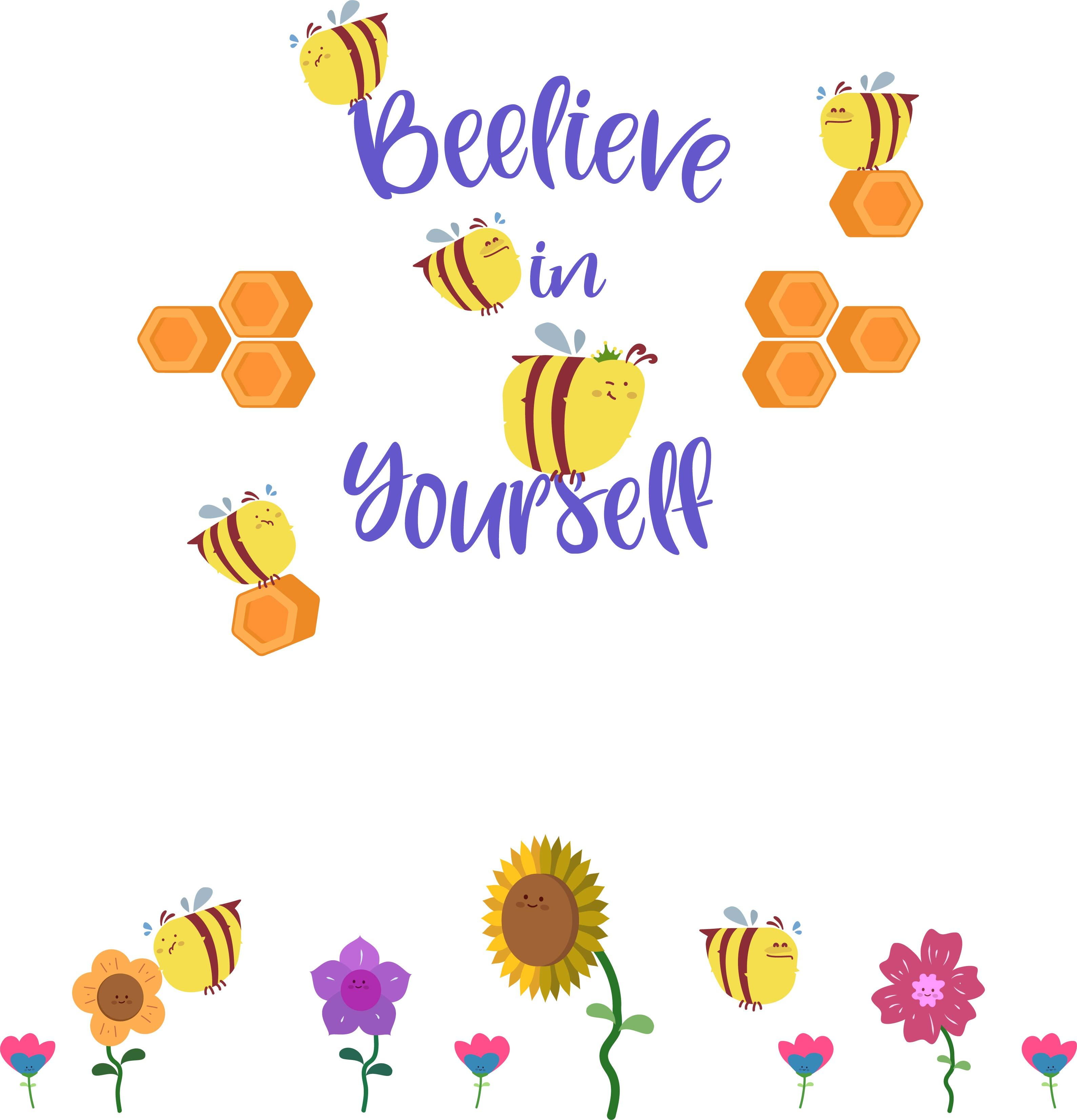BUMBLEBEE & BEEHIVE - Beelieve In Yourself - Home Living Room ...