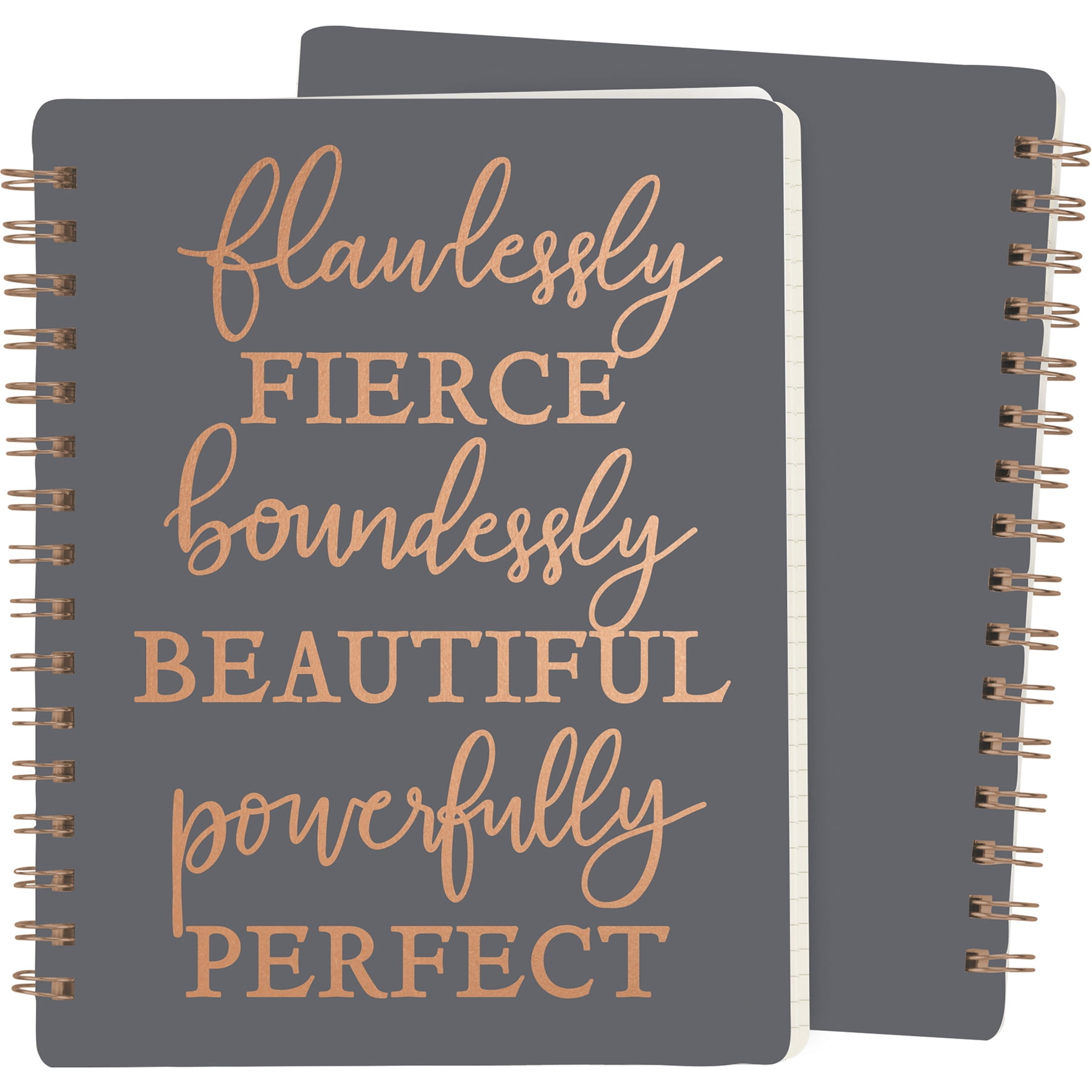Flawlessly Fierce Spiral Notebook | Foil Lettering | 5.75" x 7.50 ...