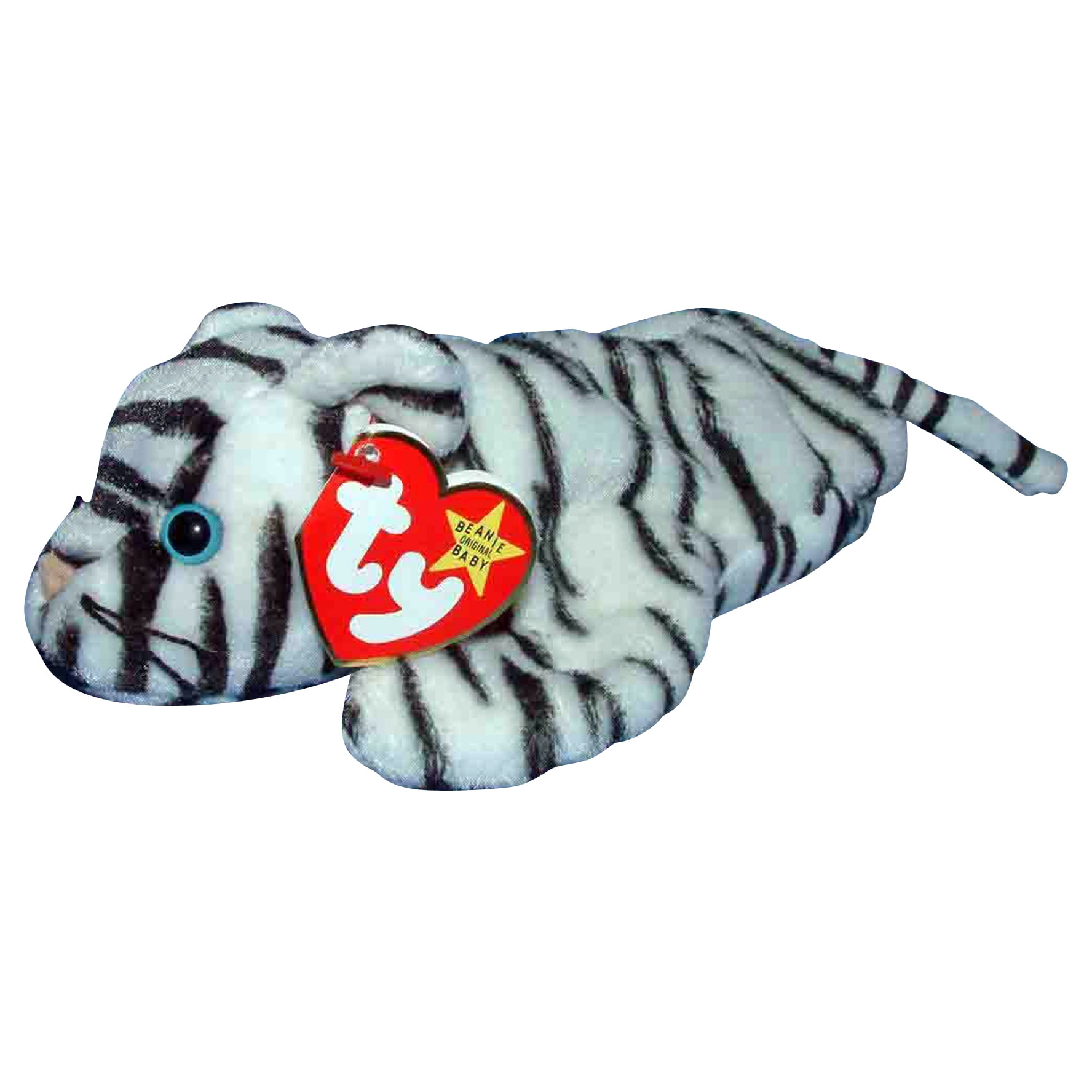 Ty Beanie Baby: Blizzard the White Tiger | Stuffed Animal | MWMT ...