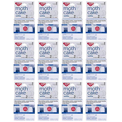 Enoz Moth Cake Refills Kills Clothes Moths Carpet Beetles and Eggs and ...