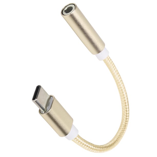 Type C To 3.5MM Audio Adapter, Braided Line Audio Headset Adapter ...