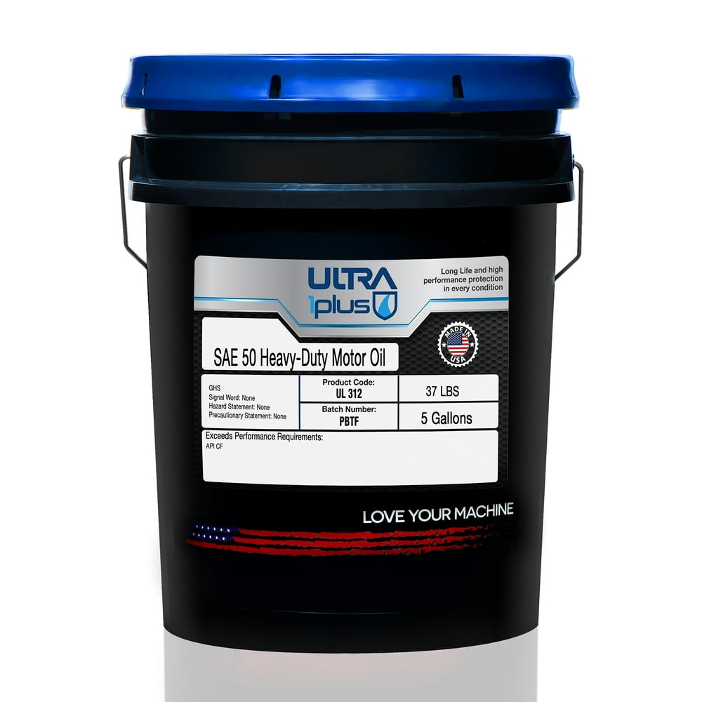 Ultra1Plus™ SAE 50 Conventional Heavy-Duty Motor Oil, API CF | 5 Gallon ...